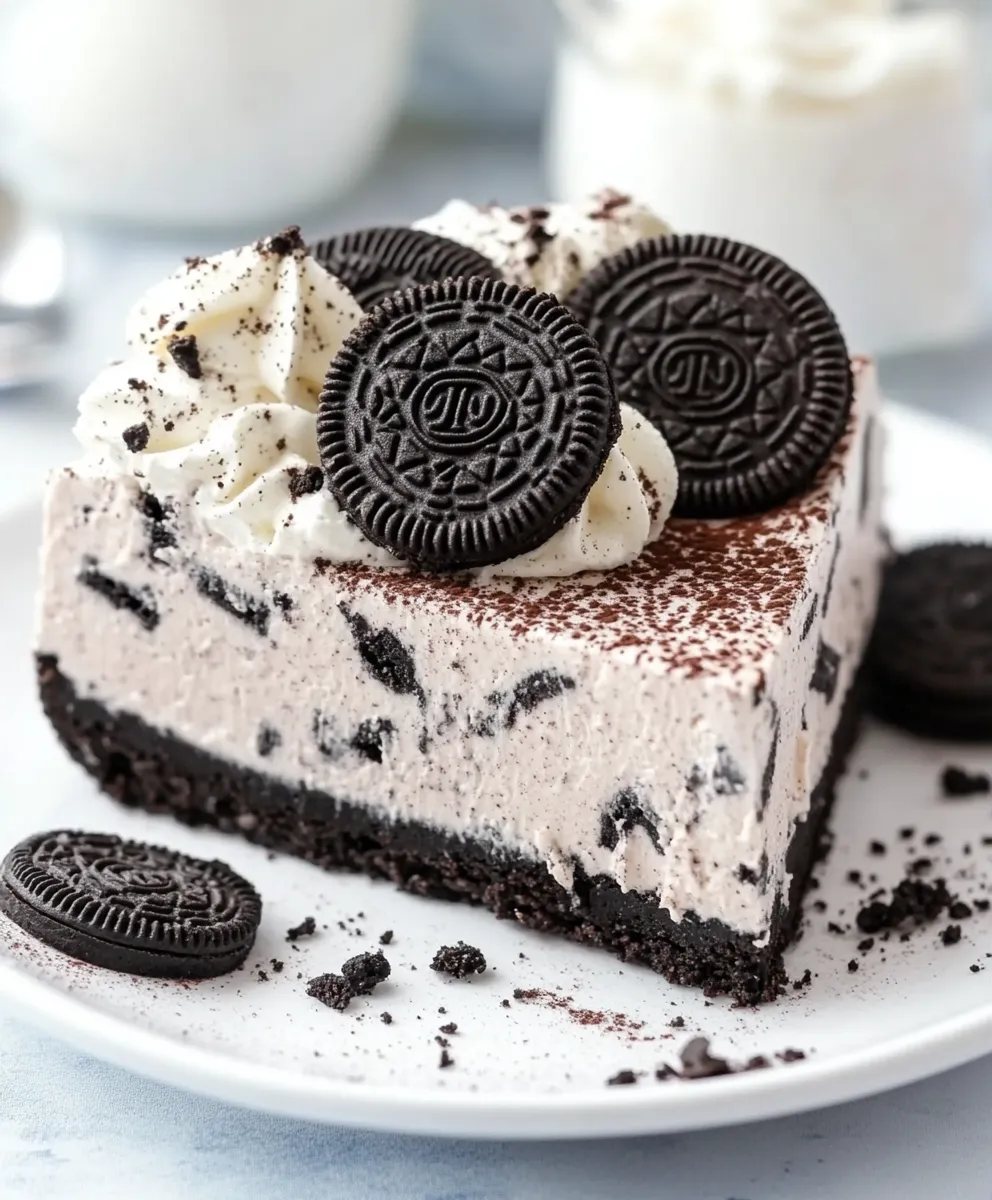 No Bake Oreo Cheesecake Dessert - Family Dish Recipes