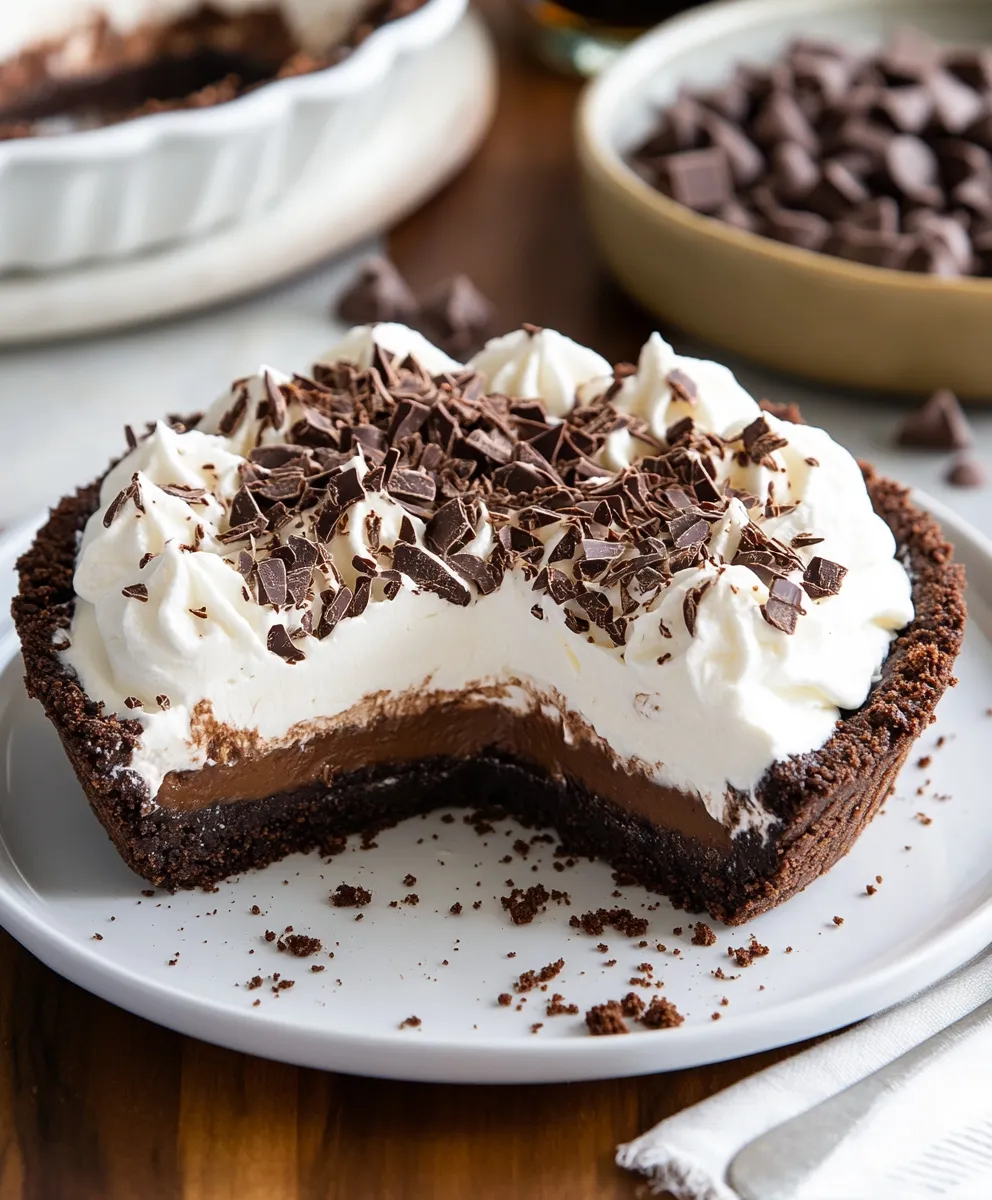 Mississippi Mud Pie Chocolate Dessert - Family Dish Recipes
