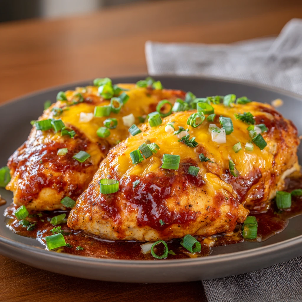 Juicy Cheesy BBQ Mississippi Chicken - Family Dish Recipes